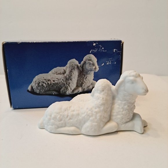Avon | Holiday | Avon Nativity Collectibles The Sheep White Porcelain ...